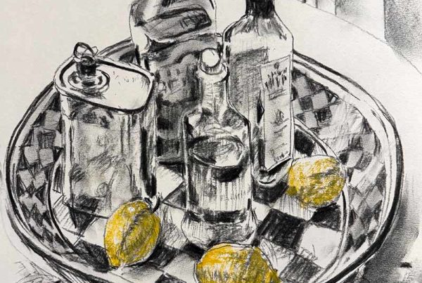 Sketchbook: Still life – Fruit bowl and house plant I – Paul Joseph ...